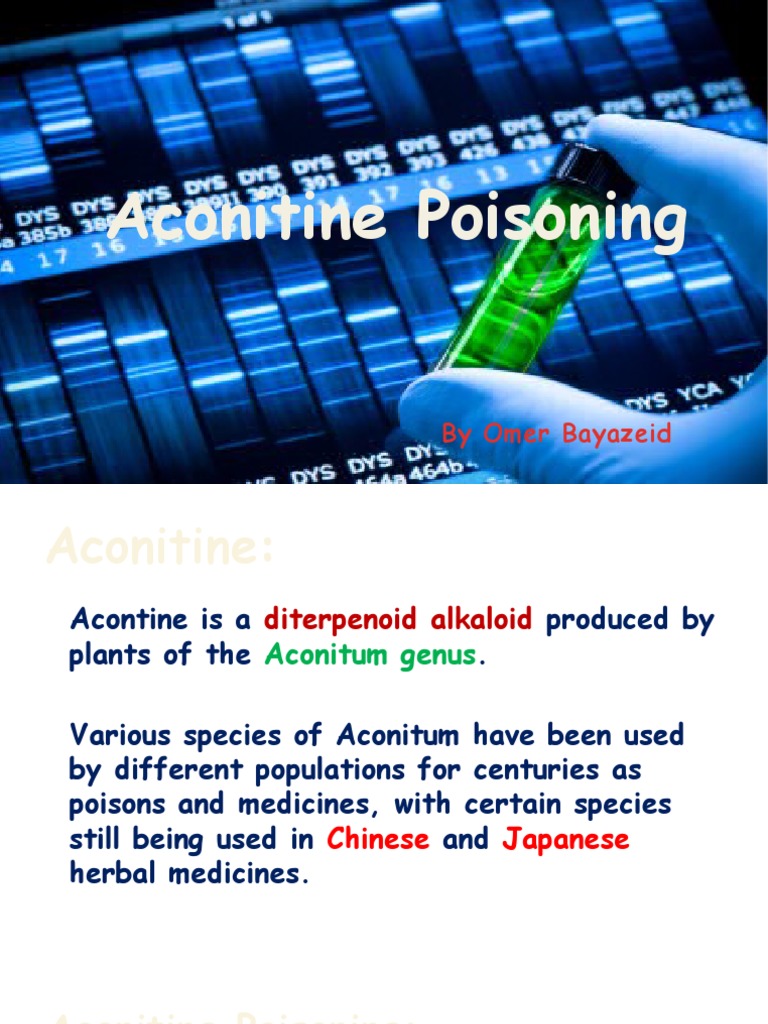 Aconitine Poisoning Case Study Analysis | PDF | Medicine | Clinical ...