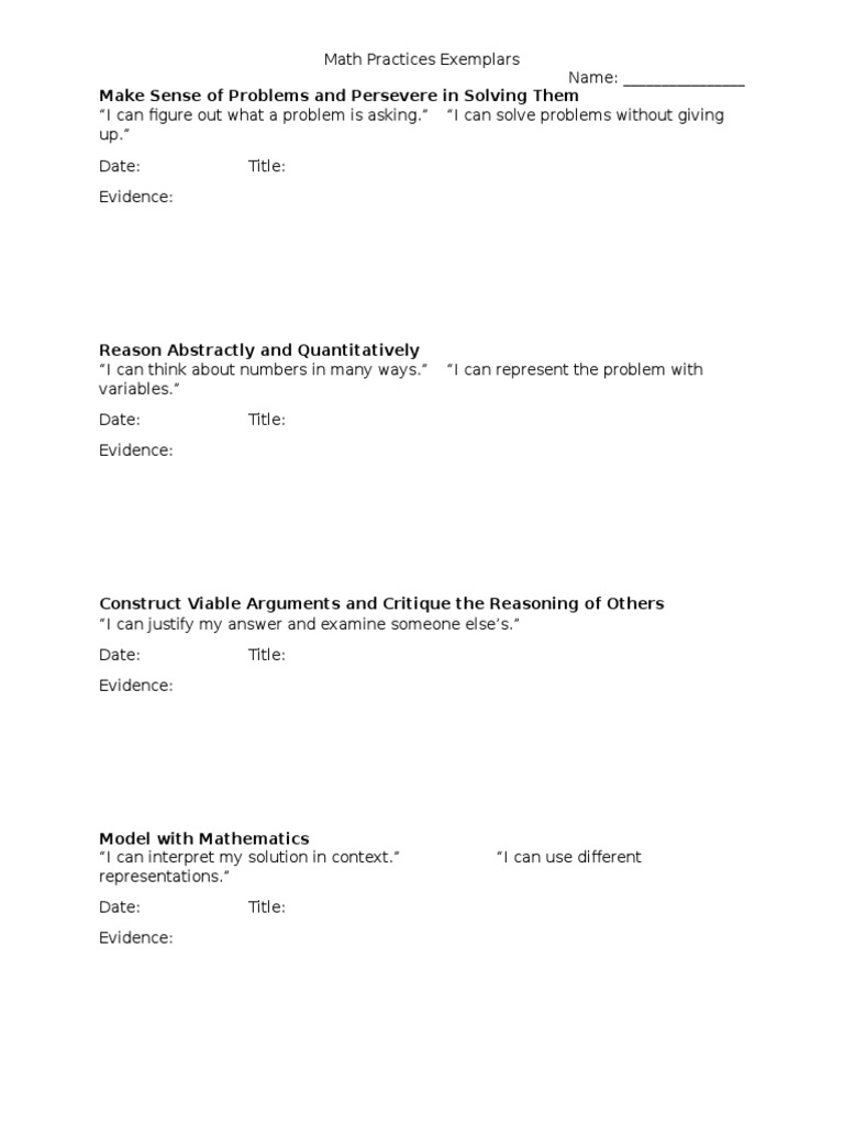 Make Sense of Problems and Persevere in Solving Them | PDF