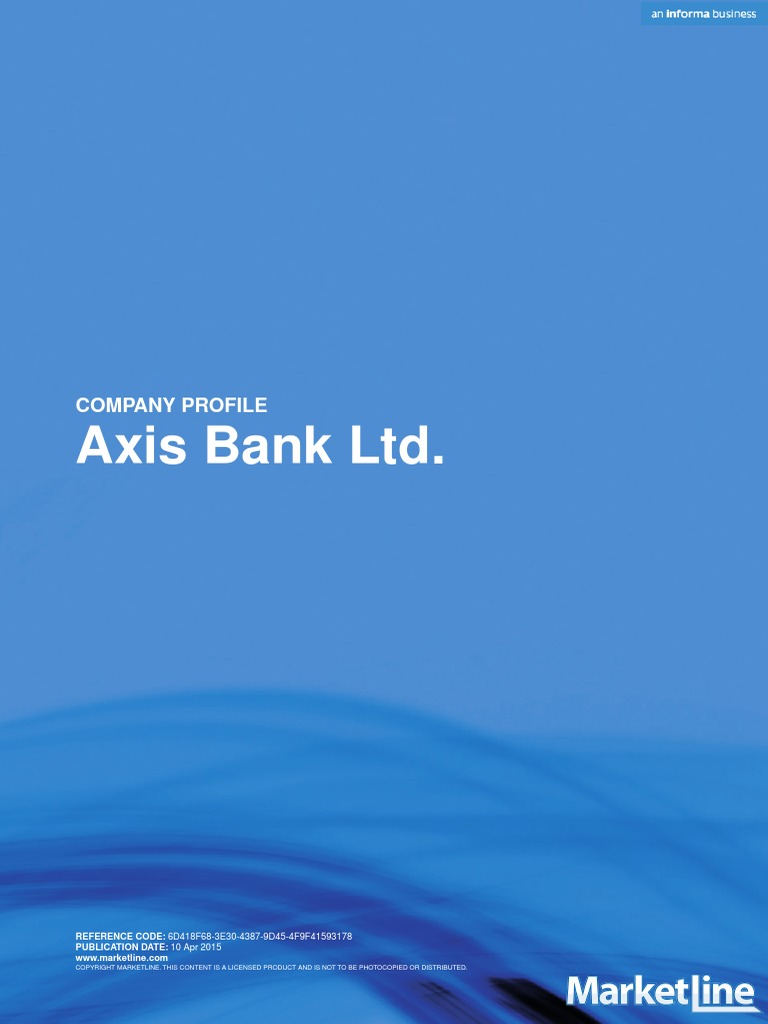 Axis Bank LTD - Swot Analysis | PDF | Reserve Bank Of India | Banks