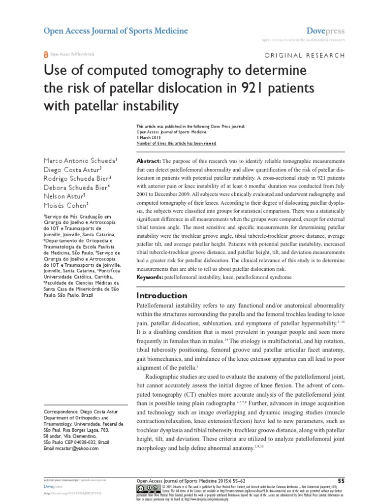 TAGT | PDF | Knee | Ct Scan