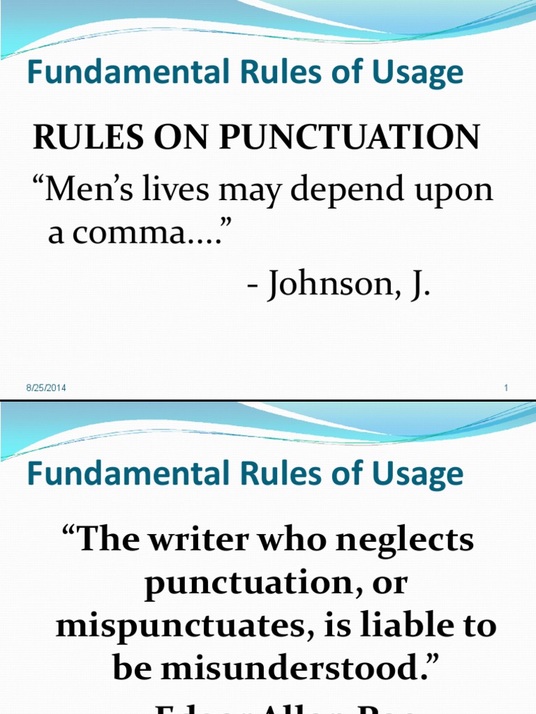 Legal Writing Punctuations | PDF | Comma | Adjective
