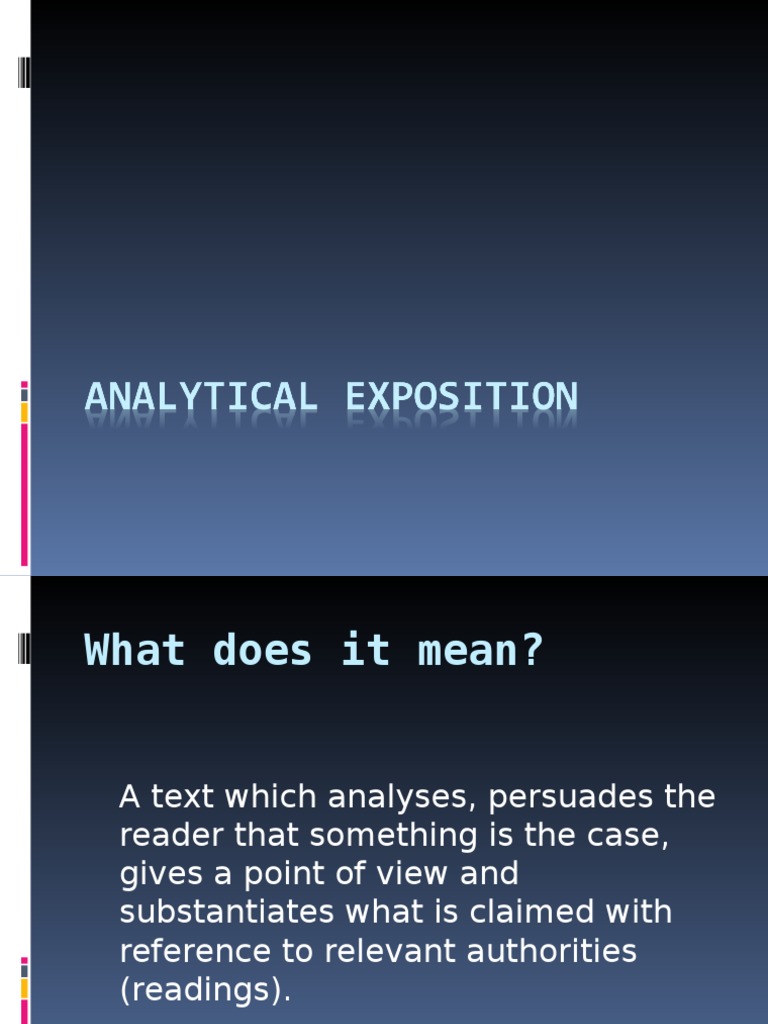 Understanding Analytical Exposition | PDF | Argument | English Language
