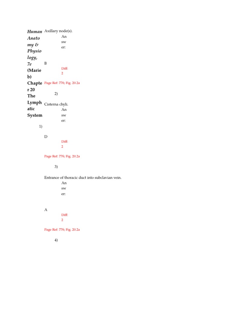 Lymphatic System Study Guide | PDF | Lymphatic System | Lymph Node