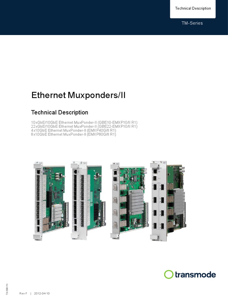 Ethernet Muxponders | PDF | Multiprotocol Label Switching | Networking