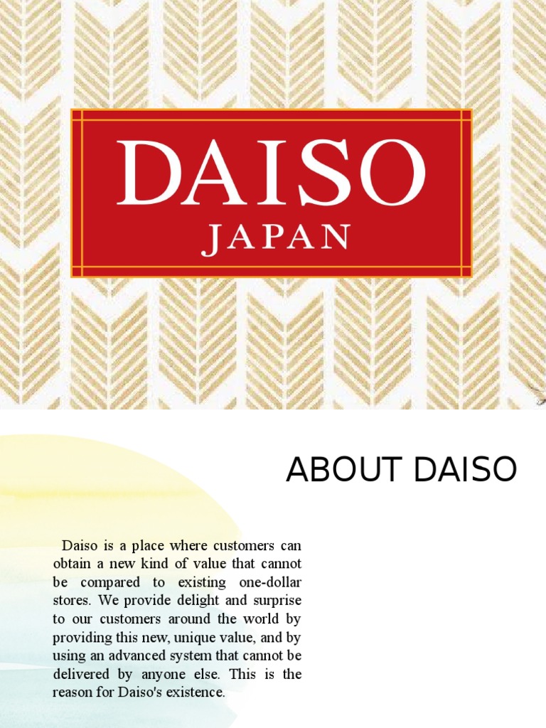 Daiso: Global Franchise Overview | PDF