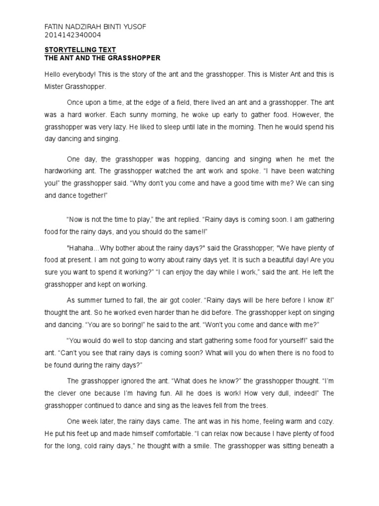 Storytelling Script | PDF