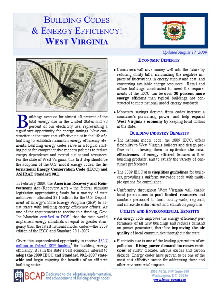 West Virginia Fact Sheet | PDF | West Virginia | Efficient Energy Use