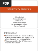 Sensitivity Analysis: Modeling Risk and Uncertainty | PDF | Sensitivity Analysis | Net Present Value