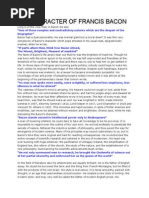 Of Studies: By: Francis Bacon | PDF | Francis Bacon | Science