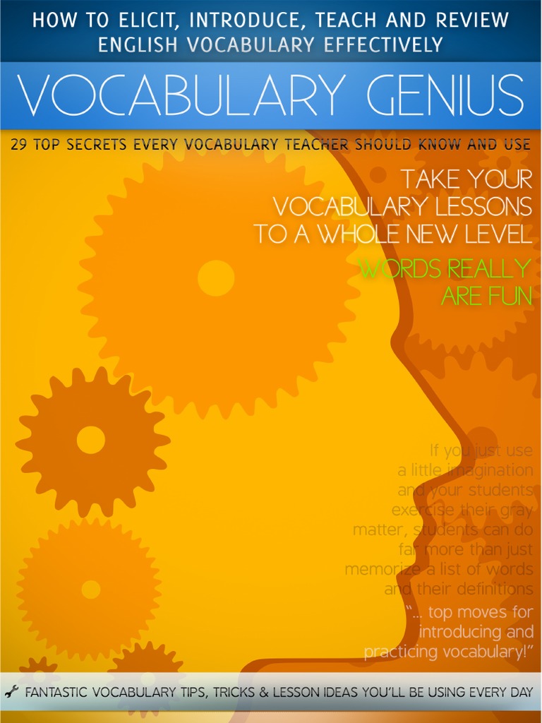 Vocabulary Genius | PDF | English As A Second Or Foreign Language ...