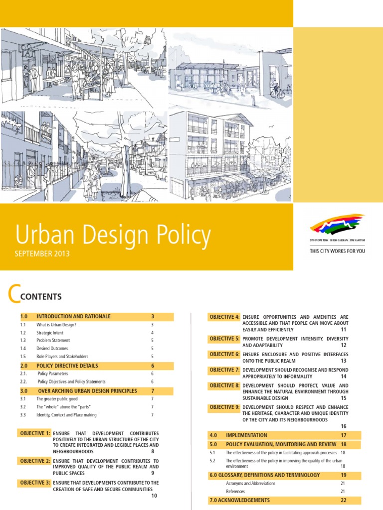 Urban Design Policy | PDF | Urban Design | Sustainability