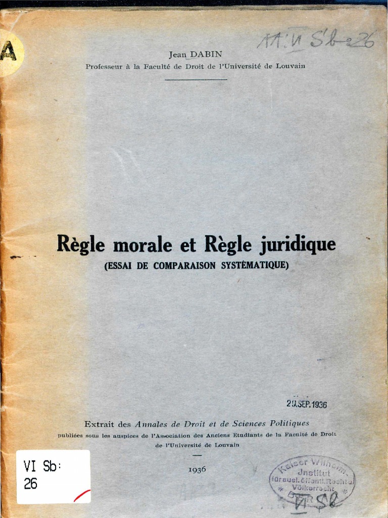 Morale et Droit : Une Analyse Comparée | PDF | Moralité | Droit statutaire
