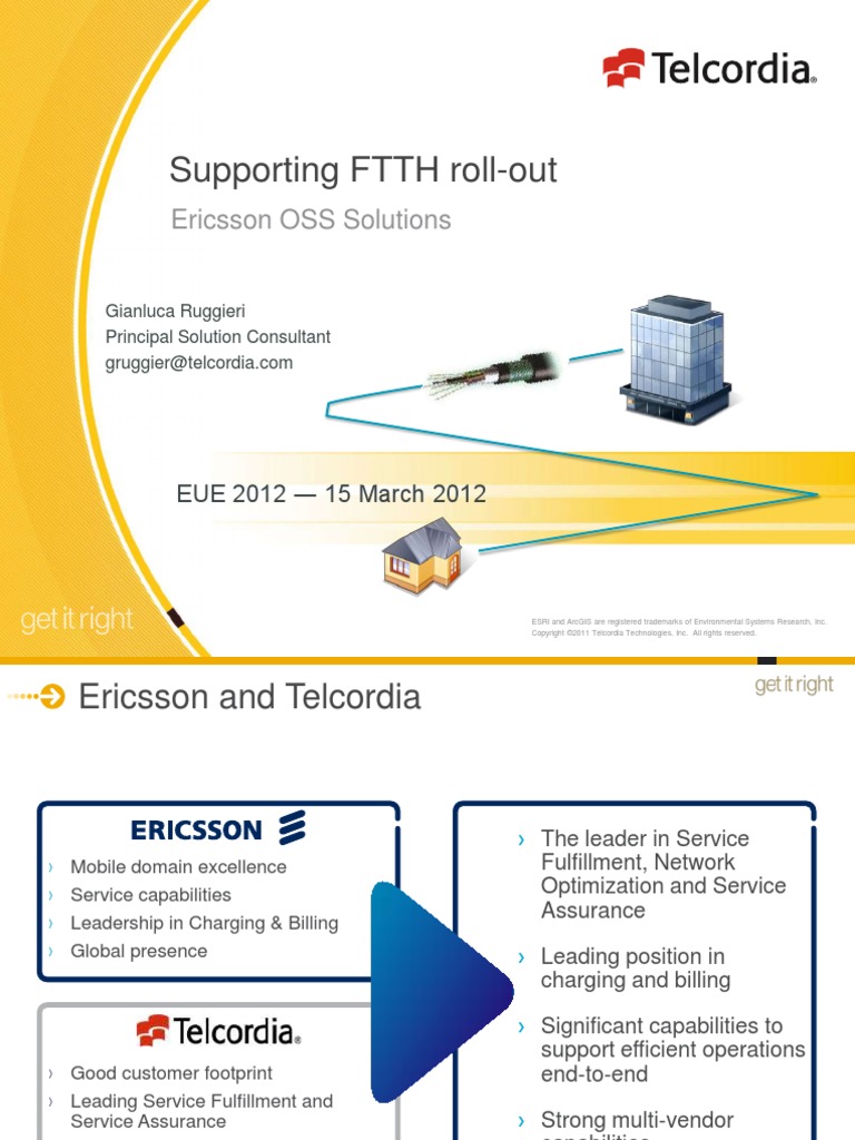 Telcordia EUE2012 | PDF | Fiber To The X | Internet Access