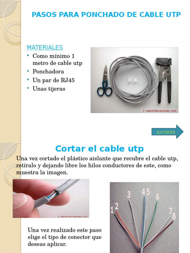 Guía para Ponchar Cable UTP | PDF