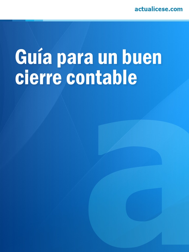 Guia de Cierre Contable | PDF | Contabilidad | Impuestos