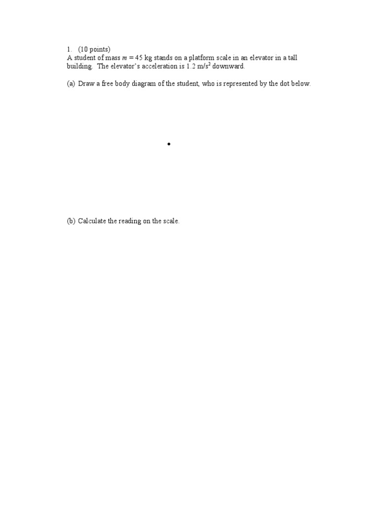 Jacobs Physics - Elevator Problem | PDF