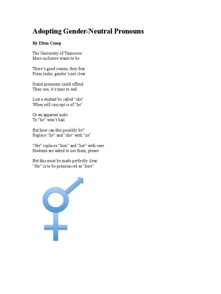 Understanding Gender-Neutral Pronouns | PDF | Morphology | Sex