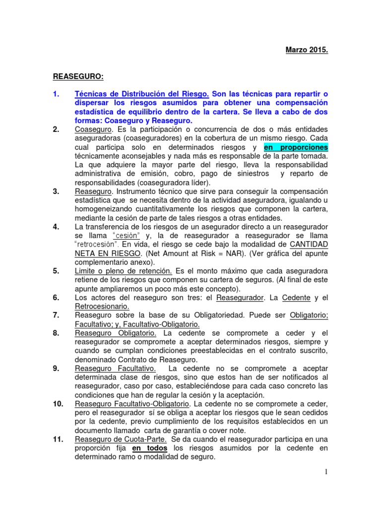 3 Reaseguro | PDF | Reaseguro | Seguro