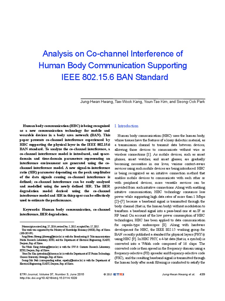 Analysis On Co-Channel Interference PDF | PDF | Interference (Wave Propagation ...