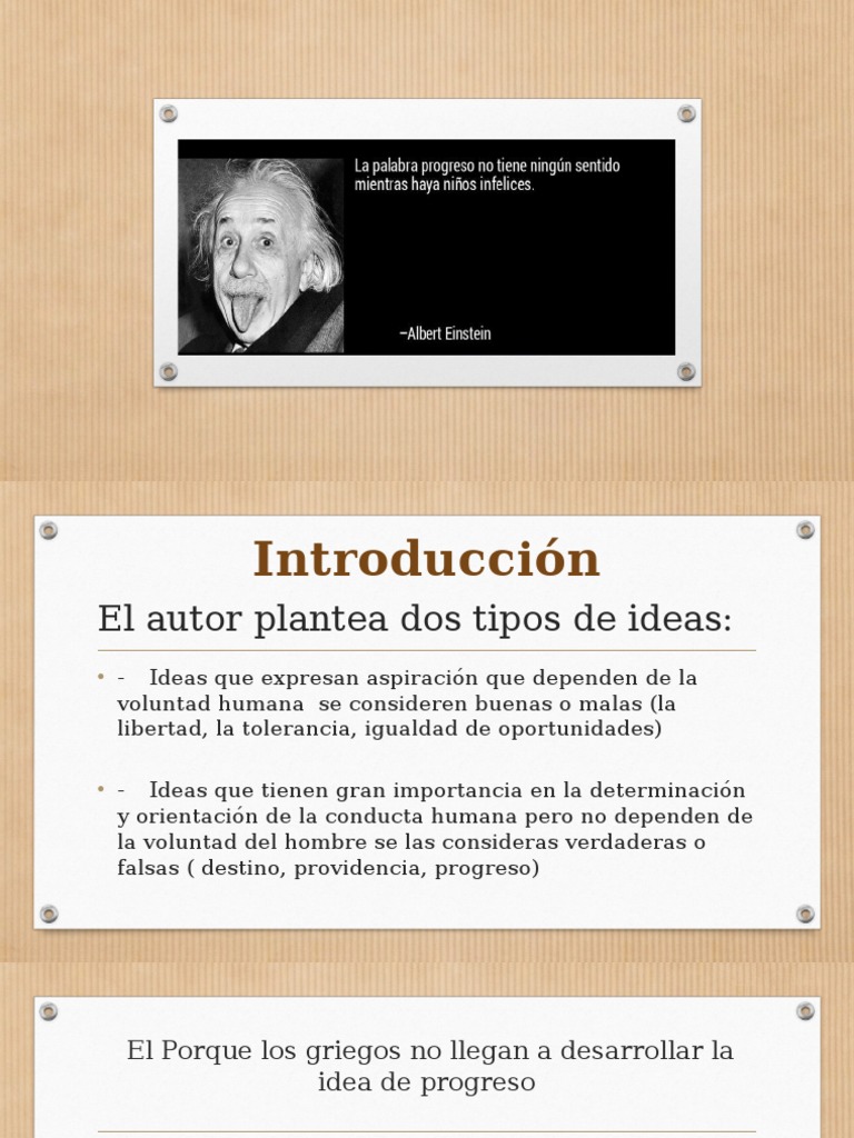 La Idea de Progreso | PDF | Georg Wilhelm Friedrich Hegel | Immanuel Kant