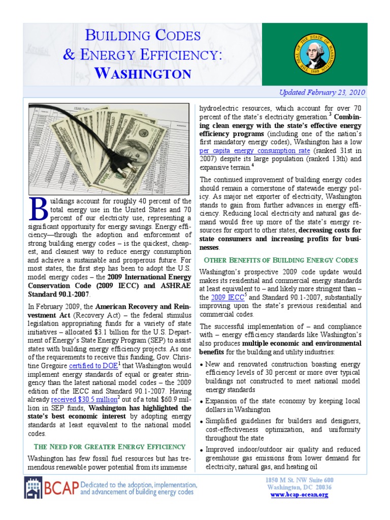 Washington Building Energy Codes Overview | PDF