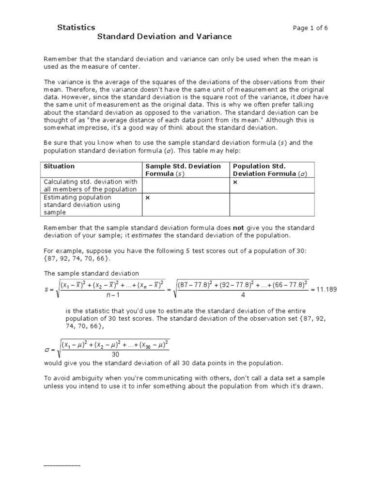 AP Statistics Problems #09 | PDF | Standard Deviation | Variance