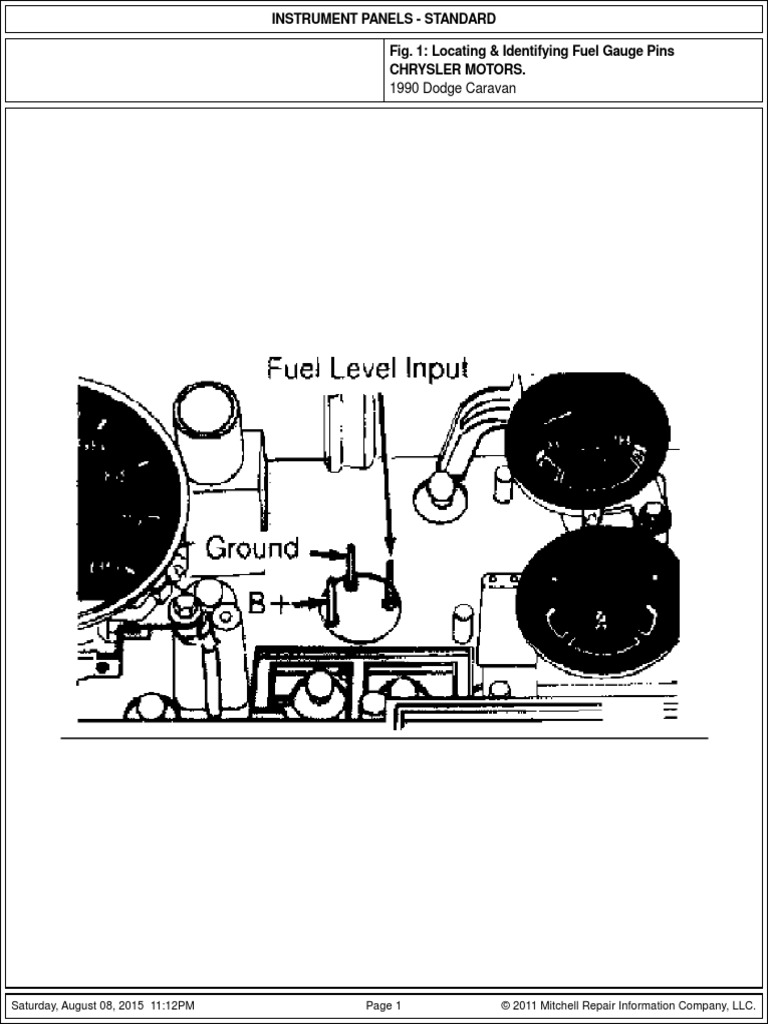 Locating Fuel Gauge Pins | PDF