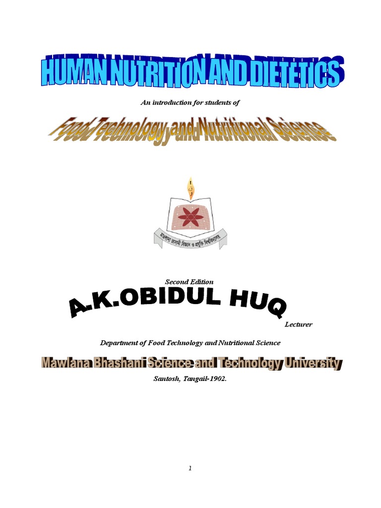 Human Nutrition and Dietetics-2101 2nd Ed | PDF | Pregnancy | Nutrition