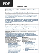 GCU Lesson Plan Template | PDF | Lesson Plan | Learning