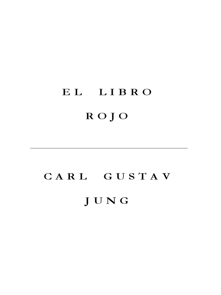 El Libro Rojo Carl Gustav Jung | PDF