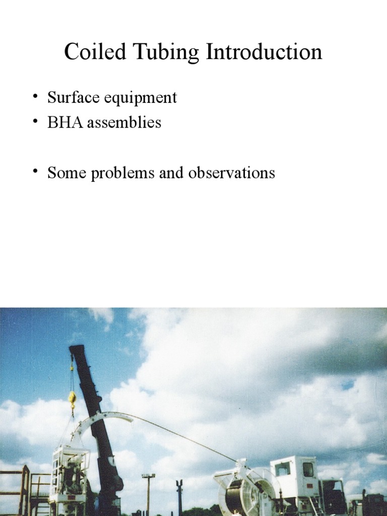 Coiled Tubing Operations Overview | PDF | Mechanical Engineering ...