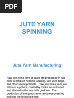 Jute Manufacturing Process | PDF | Spinning (Textiles) | Weaving