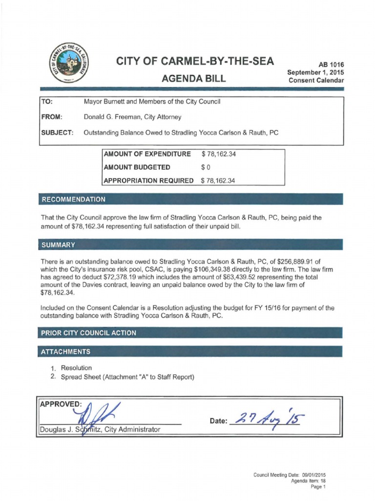 Stradling Yocca Carlson & Rauth 09-01-15 | PDF | Social Institutions ...