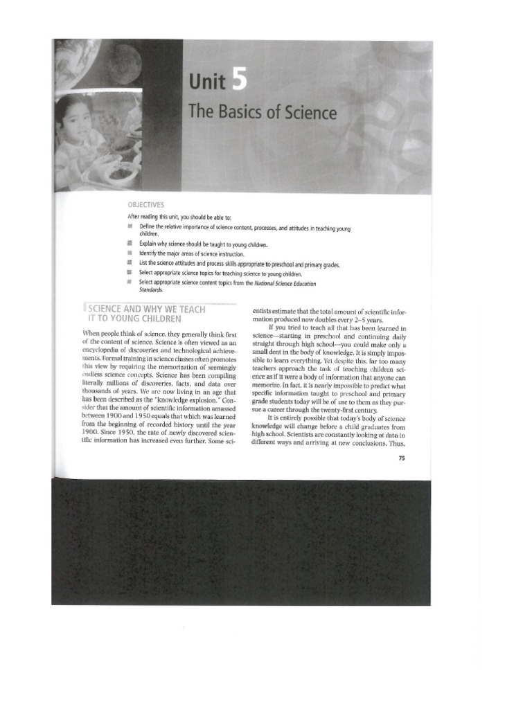 Unit 5 The Basics of Science | PDF