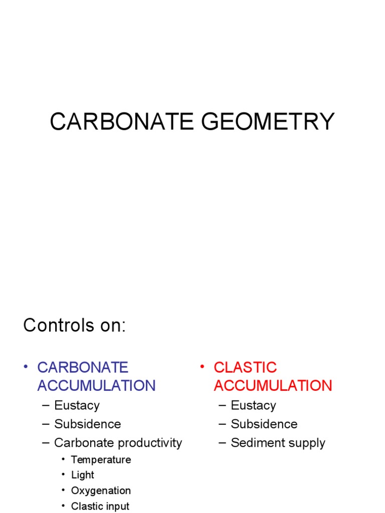 Carbonate GEOMETRY | PDF | Limestone | Earth Sciences