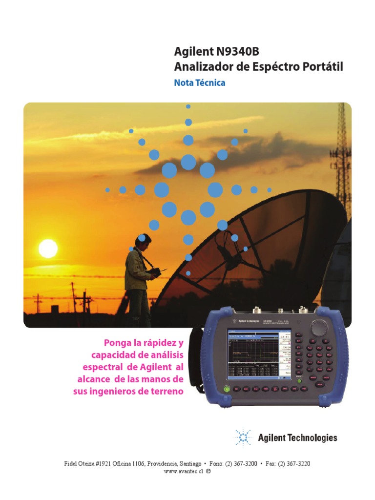 Agilent Catalogo N9340B | PDF | USB | Modulación de frecuencia