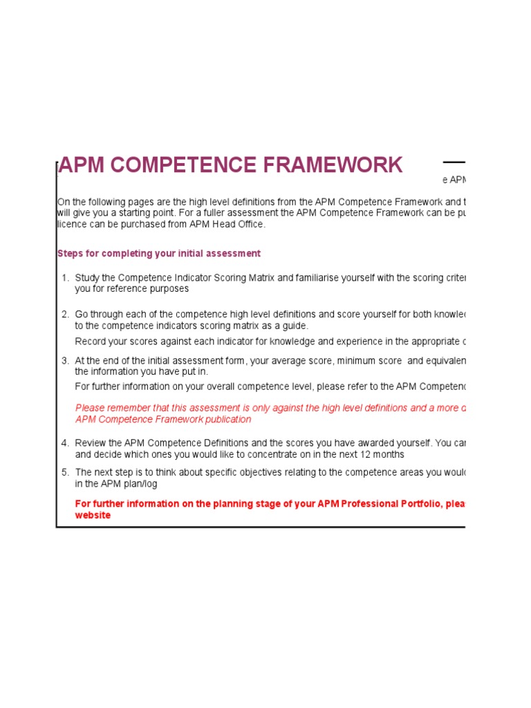 Competencies Framework | PDF | Project Management | Life Cycle Assessment