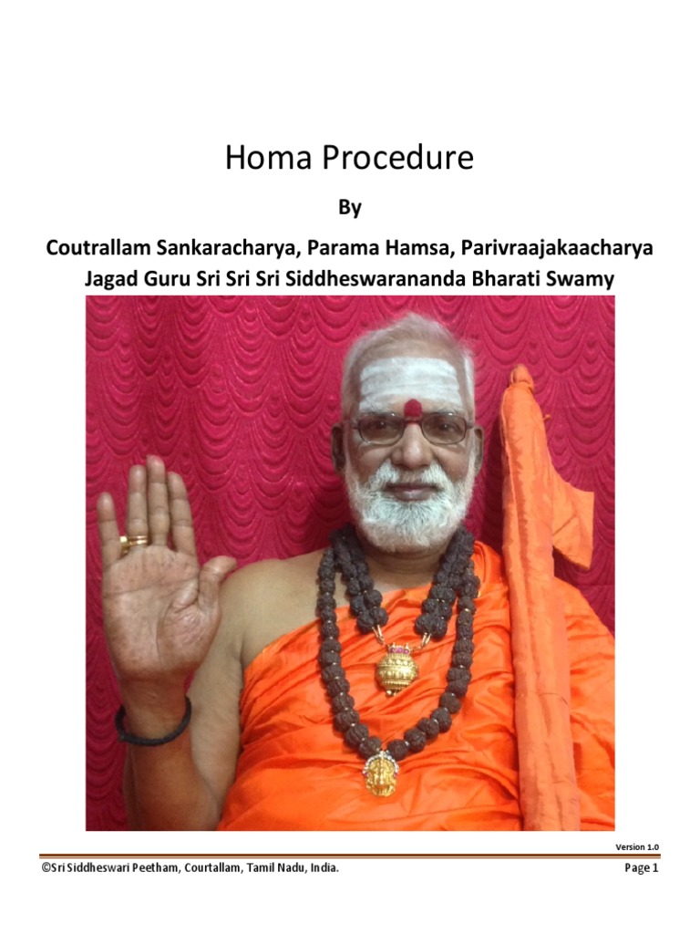 Homa Procedure | PDF | Sesame | Mango