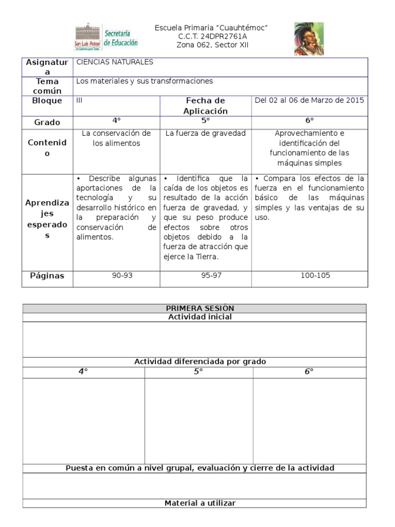 planeación multigrado 4,5 y 6 CN