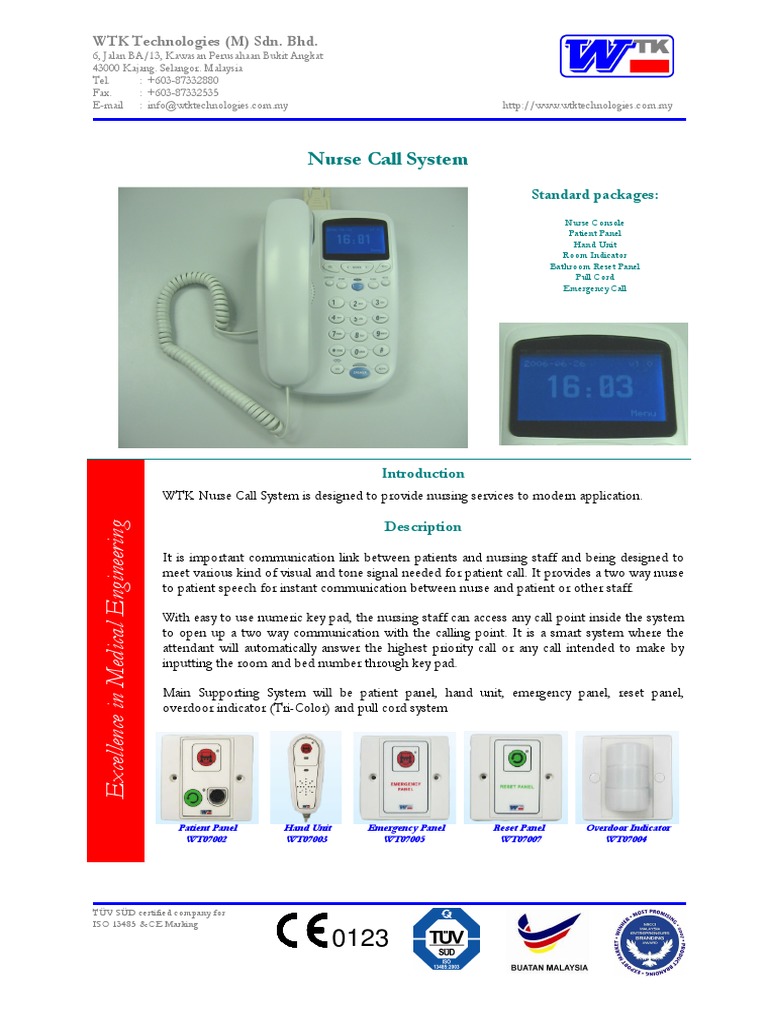 Nurse Call System 3 | PDF | Electronics | Electrical Engineering