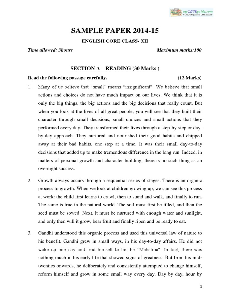 American English Paper 2016 | PDF | Career & Growth