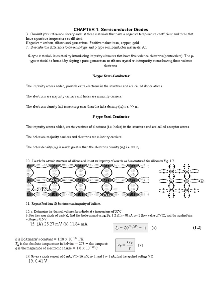 Problems (Electronics) | PDF | Diode | Semiconductors