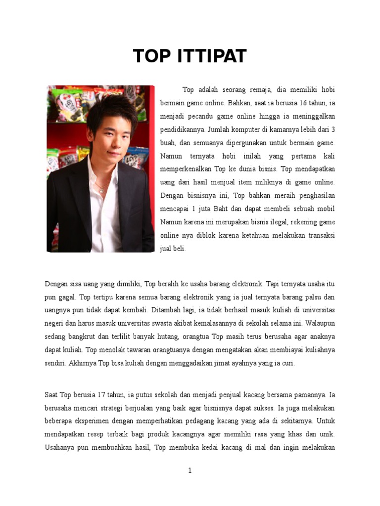 Biografi Top Ittipat | PDF