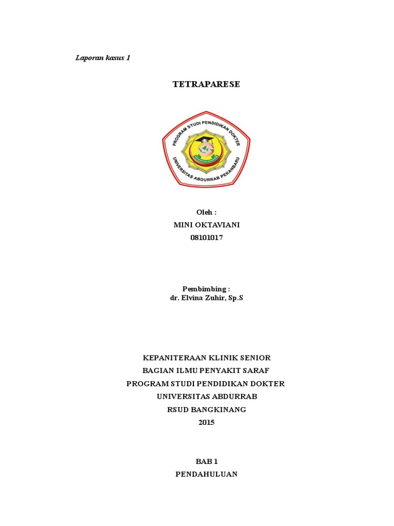 Case Tetraparese | PDF