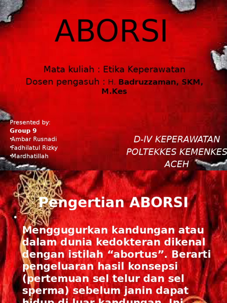 Etika Keperawatan Tentang Aborsi | PDF