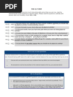 PAR-Q Forms | PDF | Physical Fitness | Physical Exercise