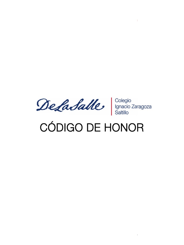 Modelo Codigo de Honor | PDF | Prueba (evaluación) | Educación Secundaria