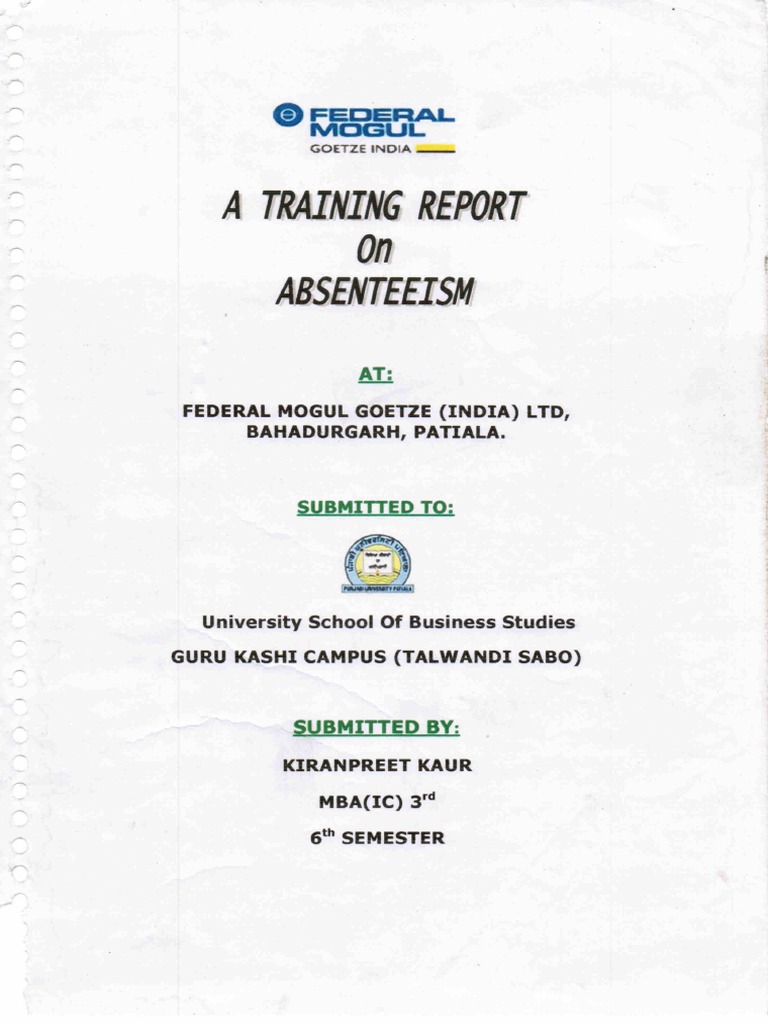 Fedral Training Report | PDF