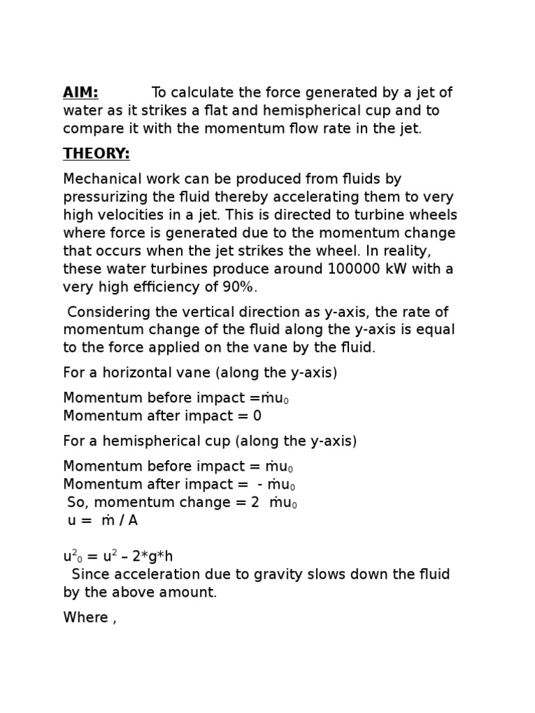 Impact of Jet | PDF | Jet Engine | Force