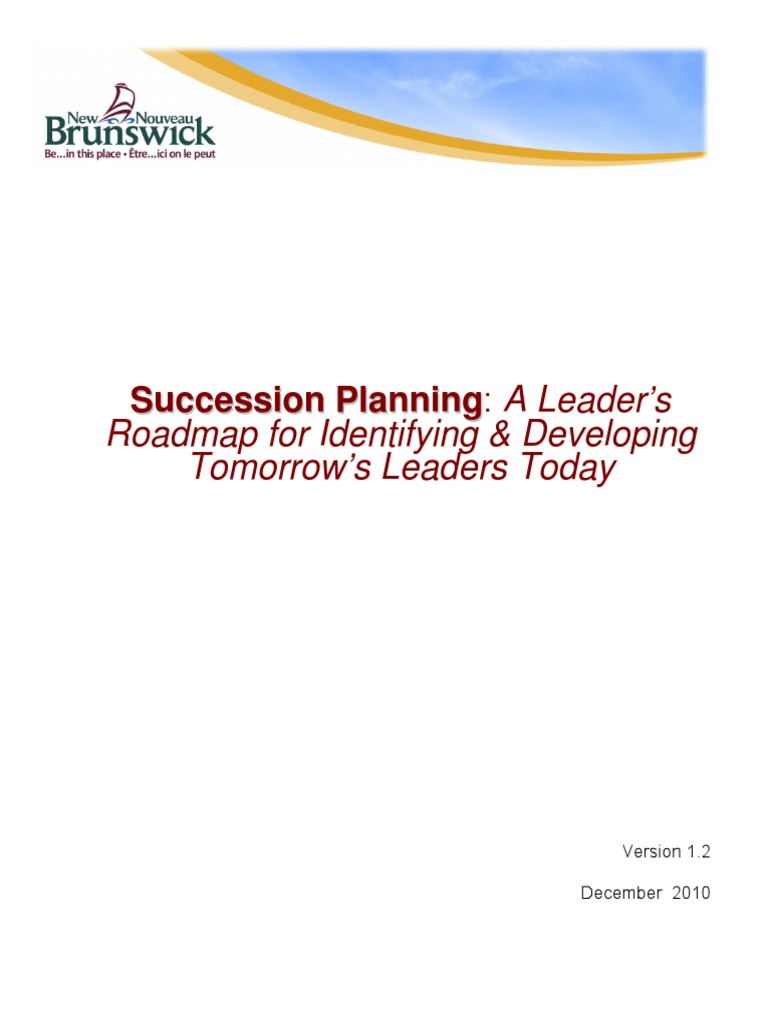 Succession Planning Guide-E | PDF | Succession Planning | Competence ...